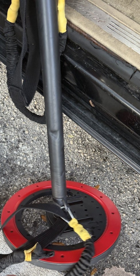 Pilates Wheel Home Exercise System - Portable Full Body Workout Red ...