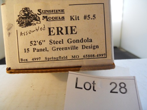 Lot 28: Sunshine Models #5.5 Erie 52'6" Steel Gondola 15 Panel BUILT HO ...