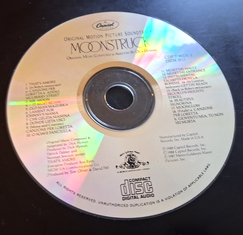 Moonstruck Original Motion Picture Soundtrack CD disc only | eBay