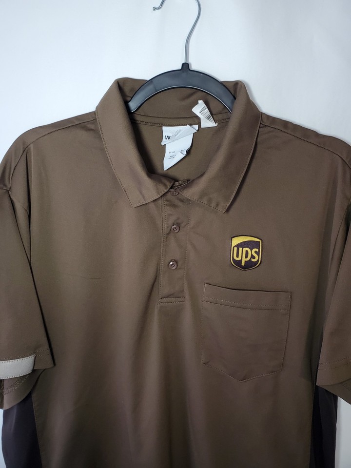 Wear Guard UPS United Parcel Service Mens Polo Shirt Uniform Size Large ...