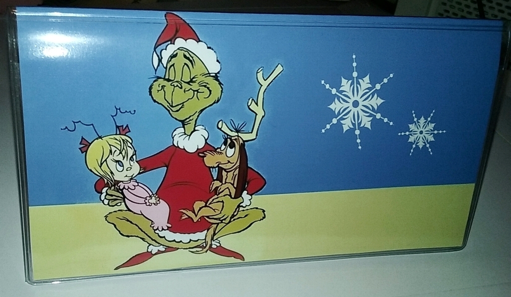 Checkbook Cover The Grinch Max and Cindy Lou Who | eBay