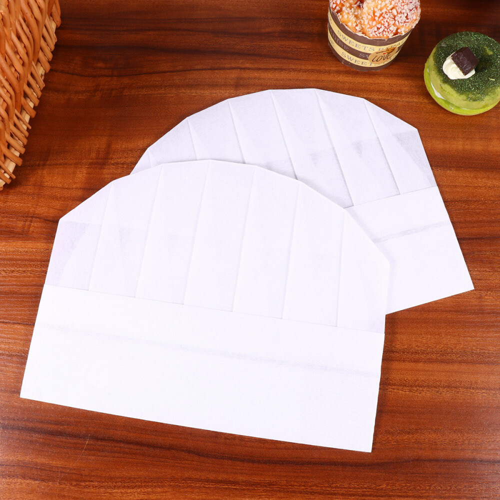 20pcs White Chef Hat Chef Hat Children' Chef Hat Chef Hats Small Paper ...
