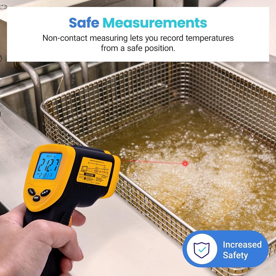 Infrared Laser Thermometer Gun No-Contact Digital Temperature ...