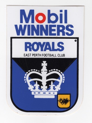 WAFL 1974 Mobil Winners Sticker. East Perth Royals | eBay.de