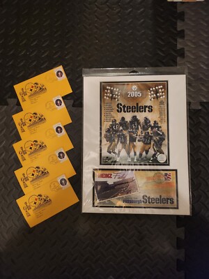 2005 Pittsburgh Steelers 12" x 16" Heinz Field Postal Cover With Bonus ...