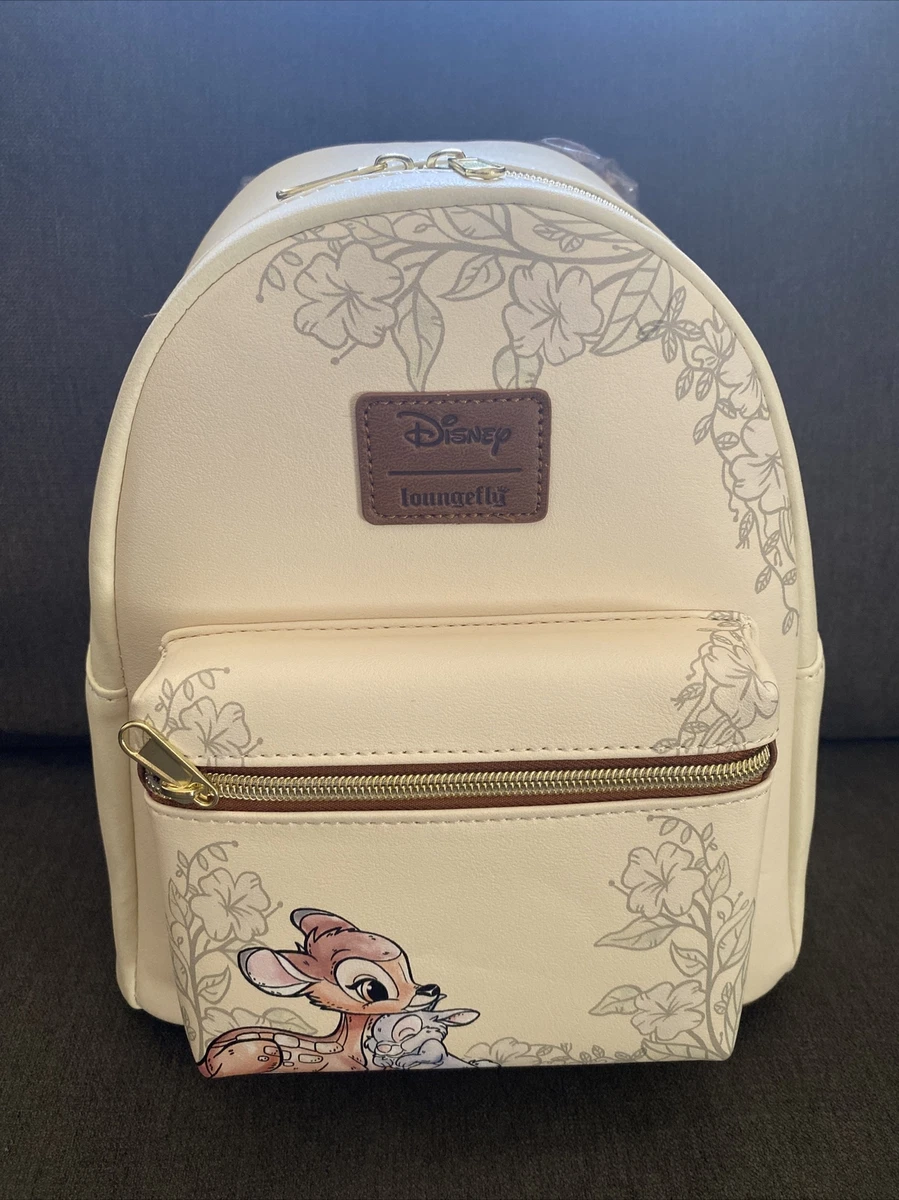 LOUNGEFLY DISNEY BAMBI THUMPER FLOWER WATERCOLOR LIMITED EDITION MINI ...