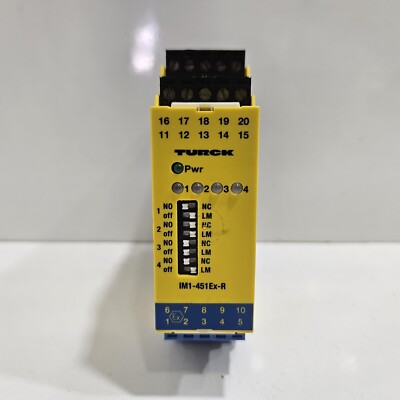 TURCK IM1-451EX-R Amplifier, Isolating Switching, 4 Channel, 20-250VAC ...