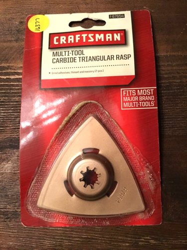 Genuine Craftsman Multi-Tool Carbide Triangular Rasp 2 Pk 67654 Masonry ...