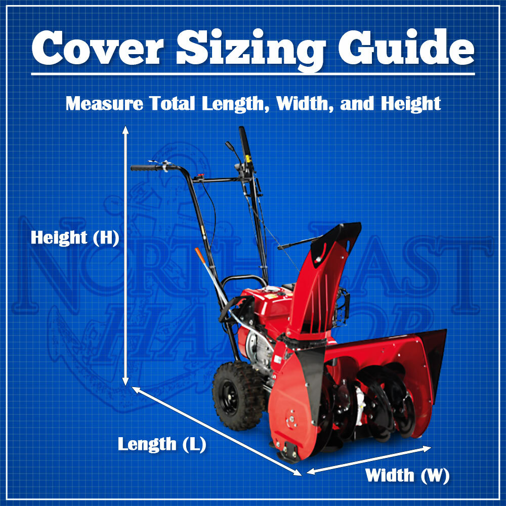 Snow Blower Storage Cover Waterproof Snow Rain Sun Protection Heavy ...