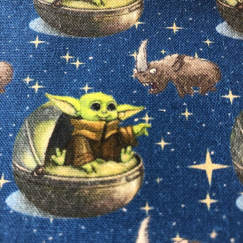 Baby Yoda Inspired Custom Cotton Woven Fabric. Sold By Big Fat Quarter ...