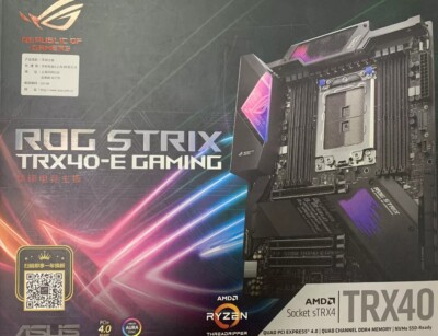 ASUS ROG STRIX TRX40-E GAMING sTRX4 AMD TRX40 SATA ATX AMD Motherboard ...