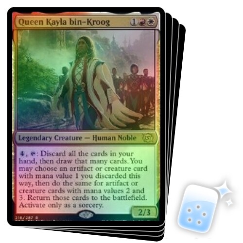 FOIL QUEEN KAYLA BIN-KROOG X4 The Brothers' War BRO Magic MTG MINT CARD ...