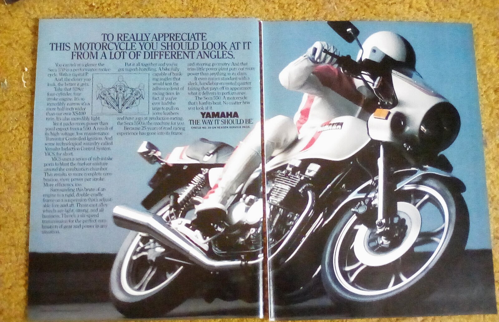 1981 Yamaha Seca 550: To Really Appreciate the Seca 550 - 2-page Print ...