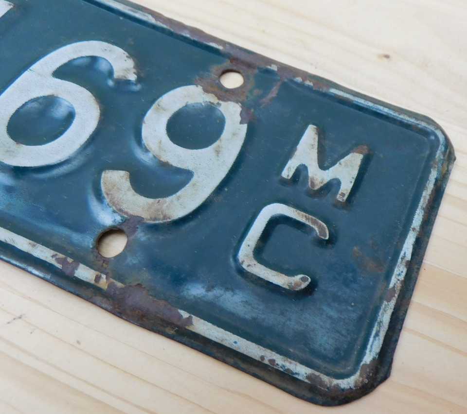 Vintage 1956 Louisiana Motorcycle License Plate #6169 | eBay