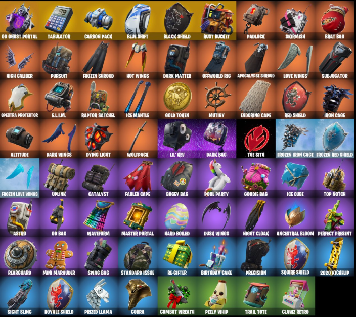 Fortnite OG Purple Skull Trooper,Black Knight,Renegade Raider,Reaper ...