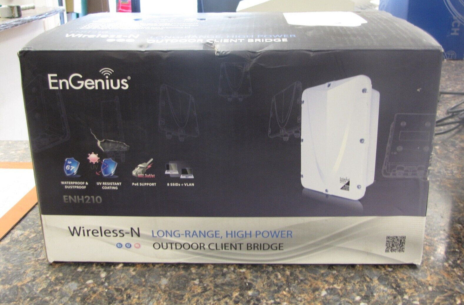 EnGenius ENH210 Wireless-N Long Range Outdoor Client Bridge - New In Box