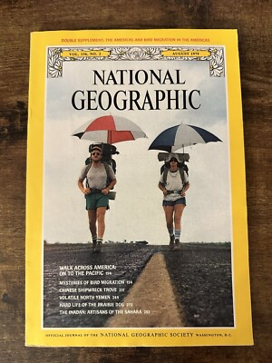 Vintage August 1979 National Geographic Journal Magazine Paperback Book ...