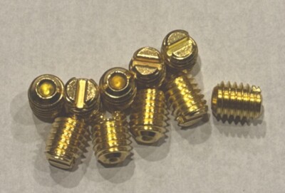 BRASS SET SCREW 3/8”-16 X 1/2” CUP POINT SLOTTED HEAD (10 pcs.) | eBay