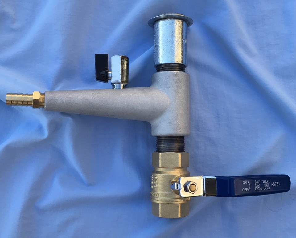 Sand Blast Cabinet Metering Valve with brass Media Drain Harbor Freight ...