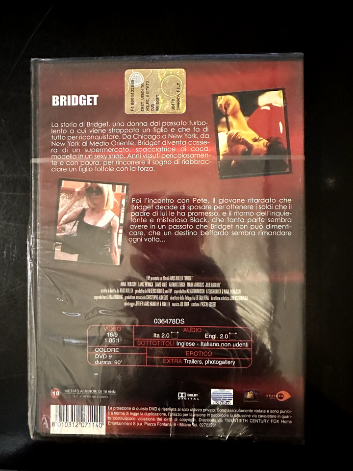 DVD SIGILLATO-BRIDGET-2002 AMOS KOLLEK-ANNA LEVINE-20TH CENTURY FOX-SHARADA | eBay