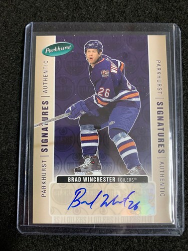 2005-06 Upper Deck Parkhurst Signatures Brad Winchester #WI Edmonton ...