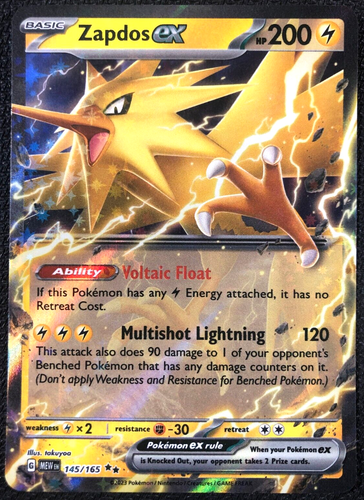 Zapdos ex - 145/165 - Scarlet & Violet 151 - Double Rare - [NM ...