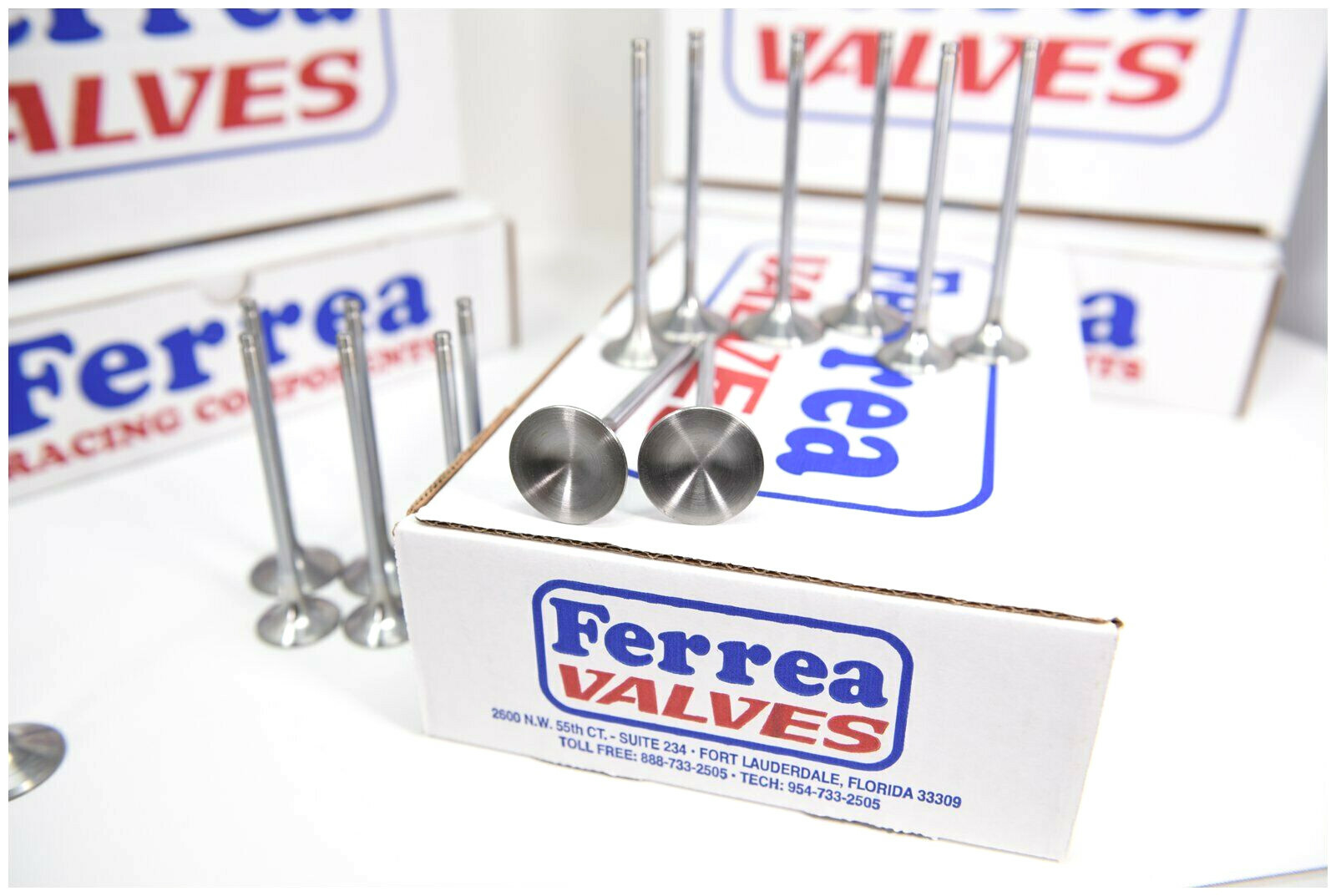 Ferrea 5000 Series Intake Valves 2.055 11/32 5.01 Chevy SBC 283 327 350 ...