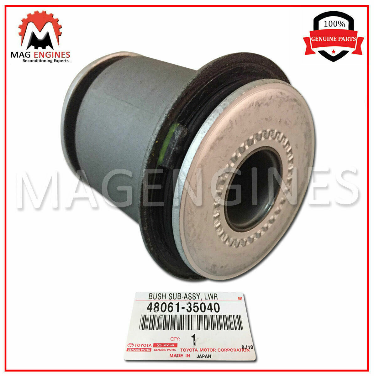 48061-35040 GENUINE OEM BUSH, FRONT LOWER ARM, NO.1, RH/LH 4806135040 ...