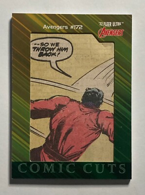 2022 Upper Deck Marvel Fleer Ultra Avengers Avengers #172 Comic Cuts ...