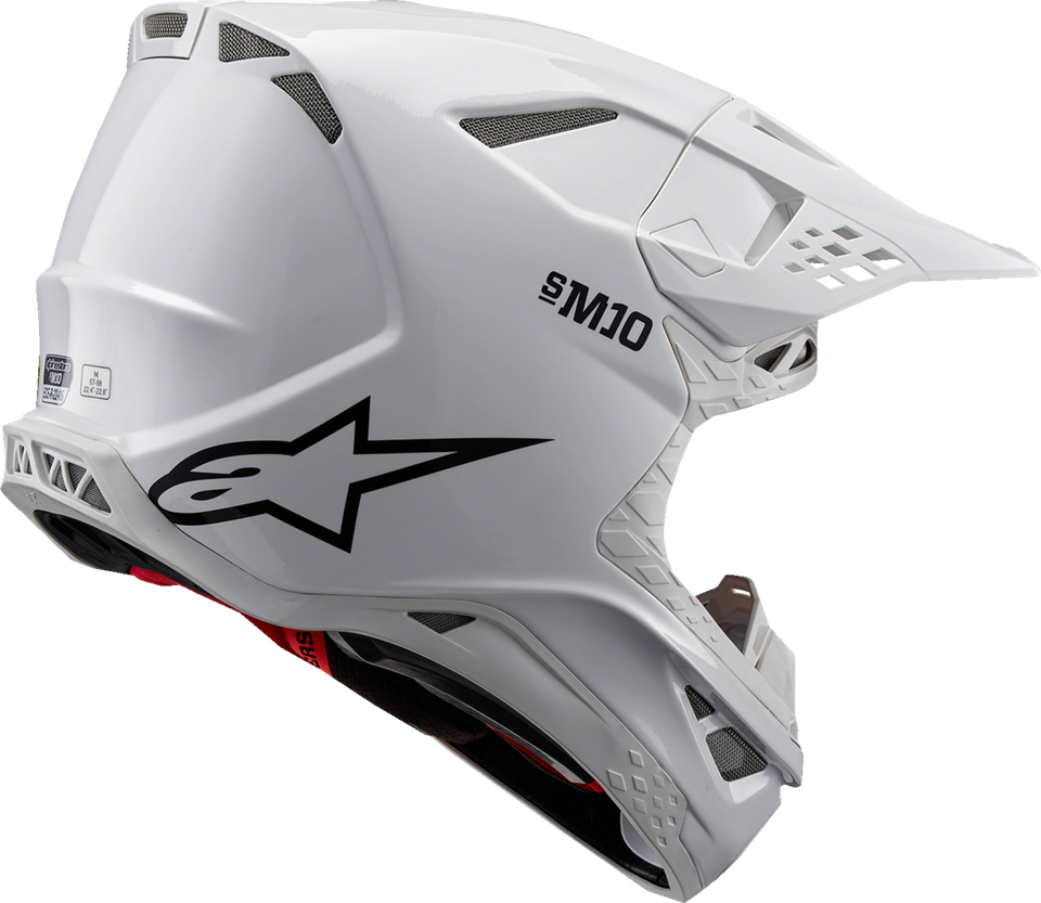ALPINESTARS Supertech M10 Helmet - Solid - MIPS? - Gloss White - XS | eBay
