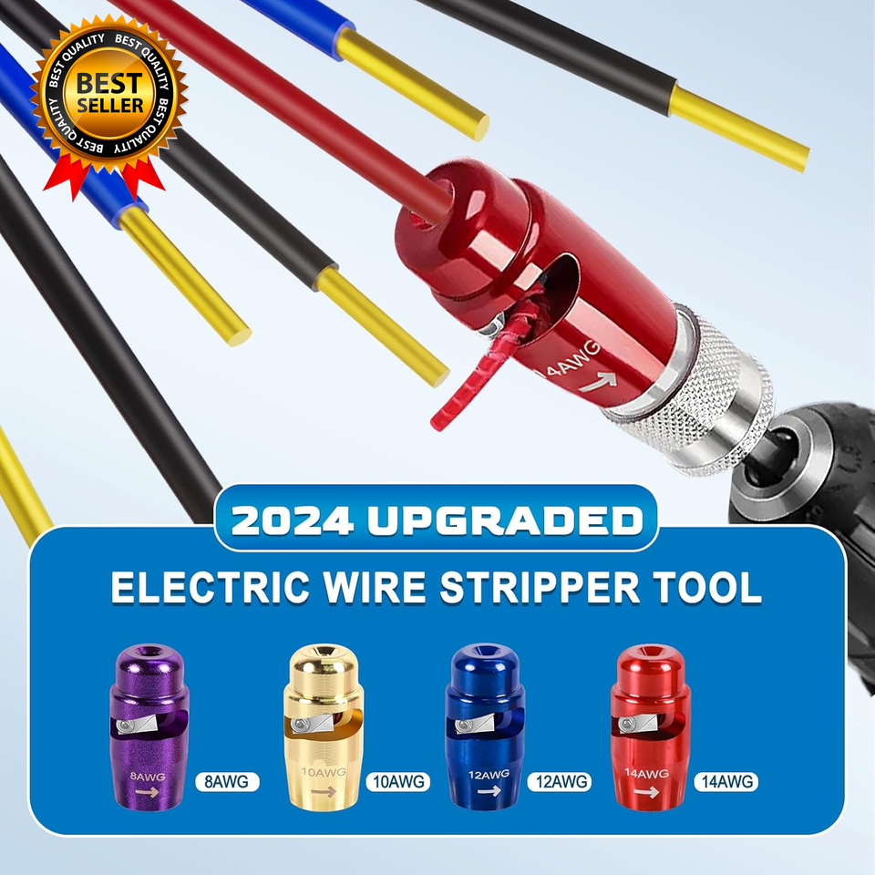 Wire Stripper for Drill Wire Stripping Twisting Tool for 8-14 Awg Cable ...