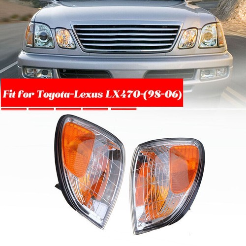 2PCS Front Bumper Turn Signal Lights Corner Lamp For Lexus LX470 1998 ...