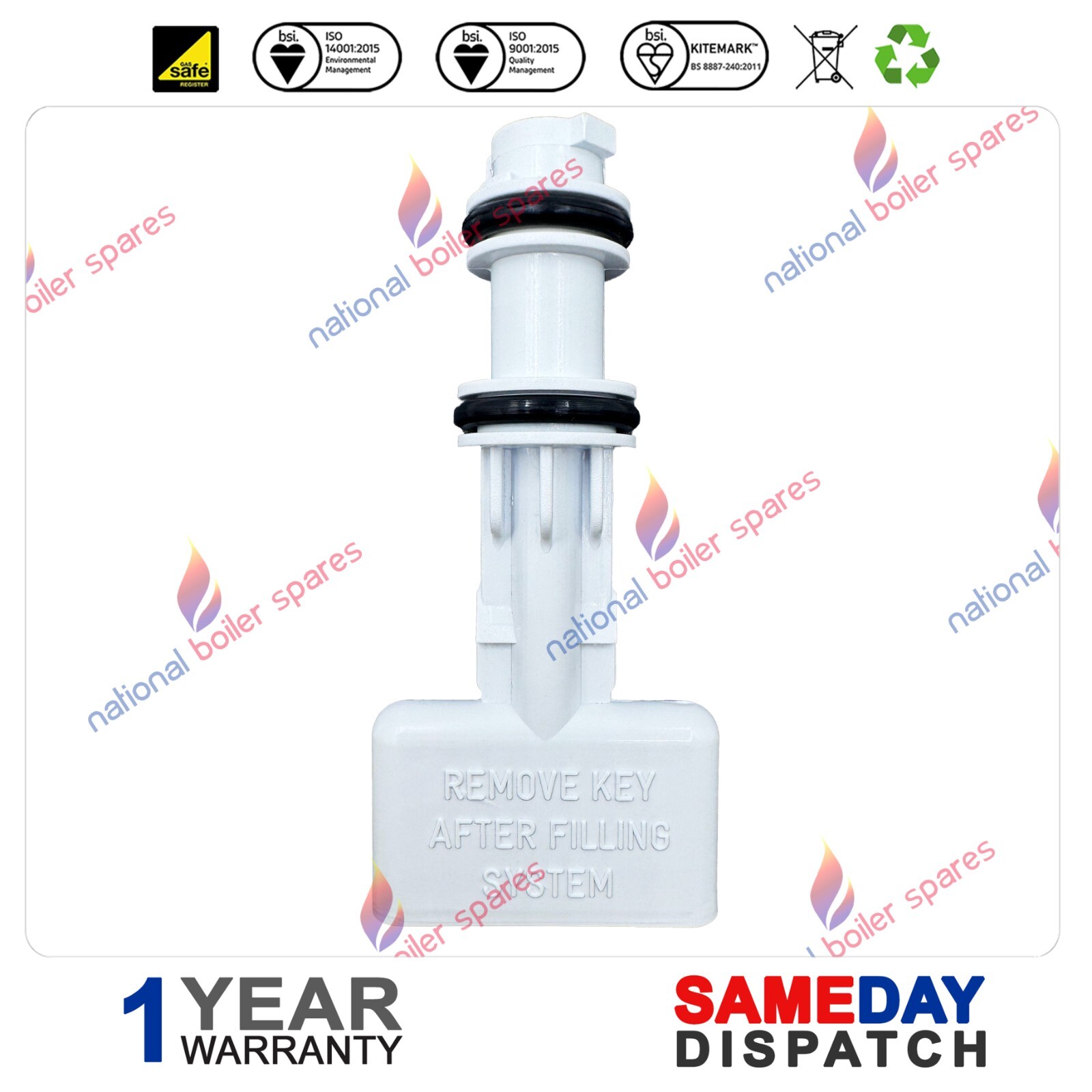 Worcester Greenstar CDI Filling Loop Charging Link Key 87161045910 ...