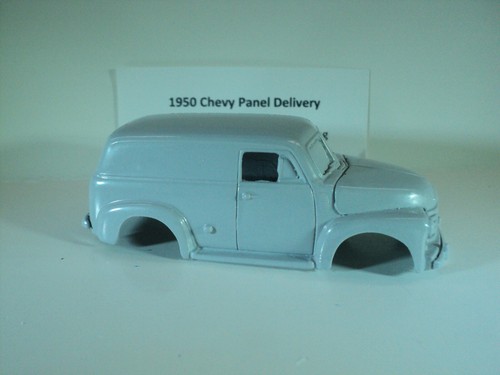 HO Scale Resin Slot Car Body 1950 Chevy Del. Van Gray AFX 1.7 Mega-G+ ...