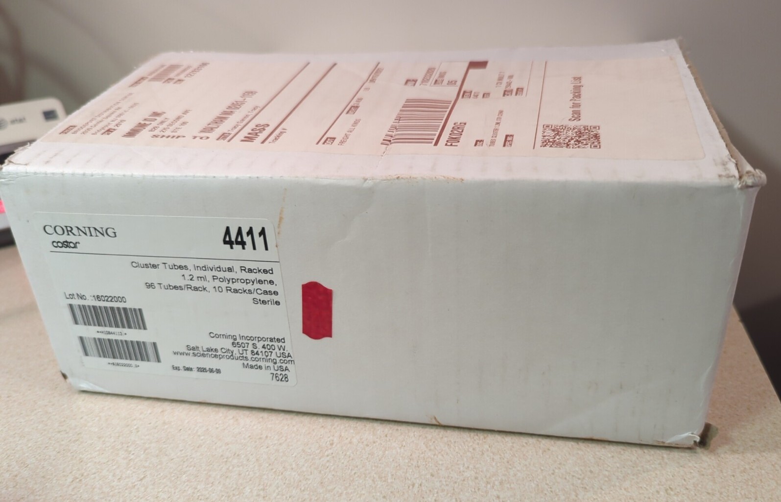 Corning Costar 4411 Cluster Tubes 1.2ml 10 Racks Sterile for sale ...