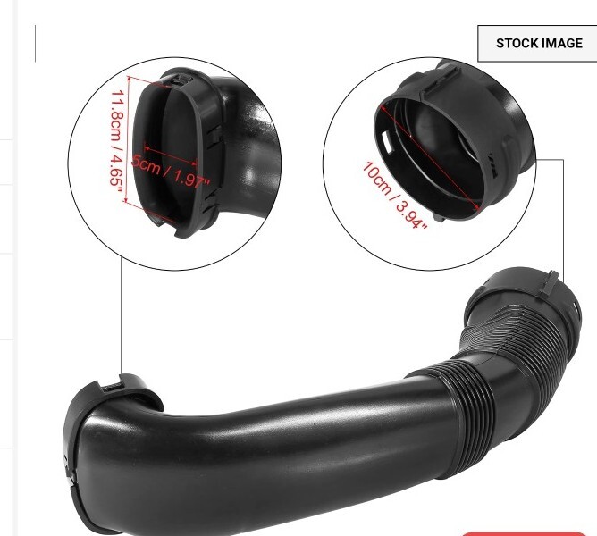 Engine Air Intake Hose Air Filter Hose for BMW X6 X5 13717571344 ...