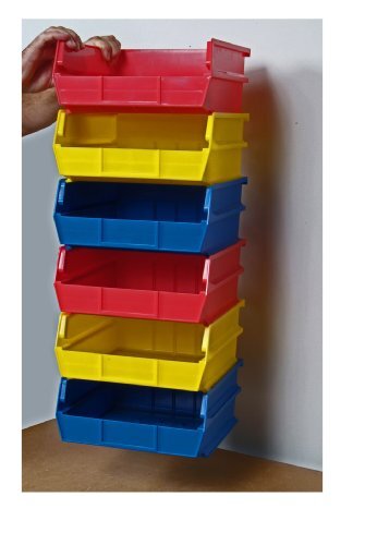 Products 3-235R LocBin Stacking, Hanging, Interlocking Polypropylene ...