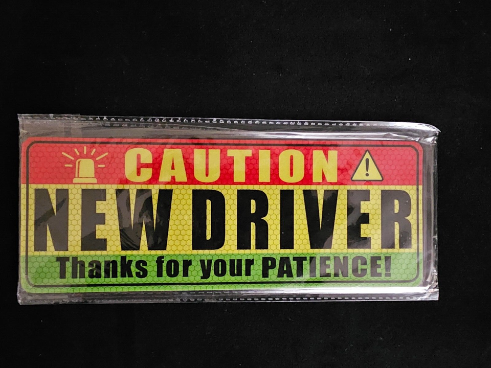 New Driver Magnet Bumper Car Sign Stickers For A New Driver Sign (Pack ...