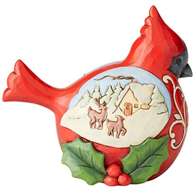 Jim Shore Winter Joys Polyresin Cardinal With Scene 6004293 for sale ...