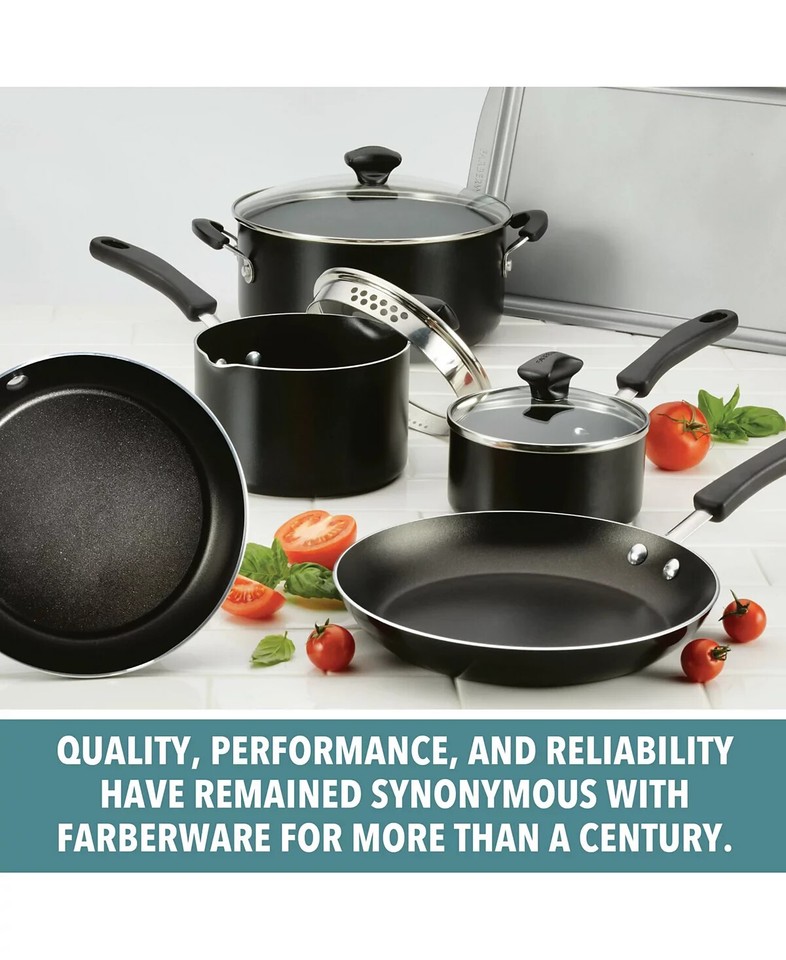 Farberware Cookstart 15-piece DiamondMax Nonstick Cookware Set | eBay