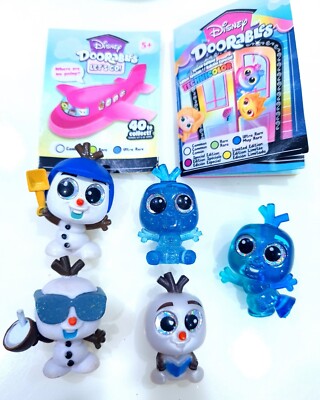 FIVE Disney Doorables Let's Go Series 11 Bonus Chase Frozen Olaf ...