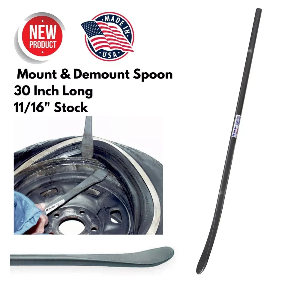 30" Steel Leverage Mount & Demount Spoon Bar for Car Truck Tractor ...