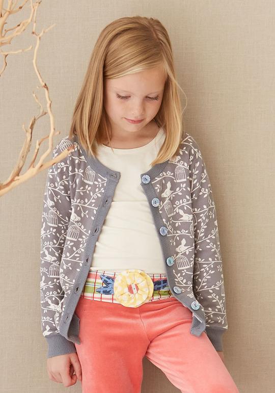 Matilda Jane WINTER WONDERLAND Cardigan 4 Gray Birdcage Sweater Button ...