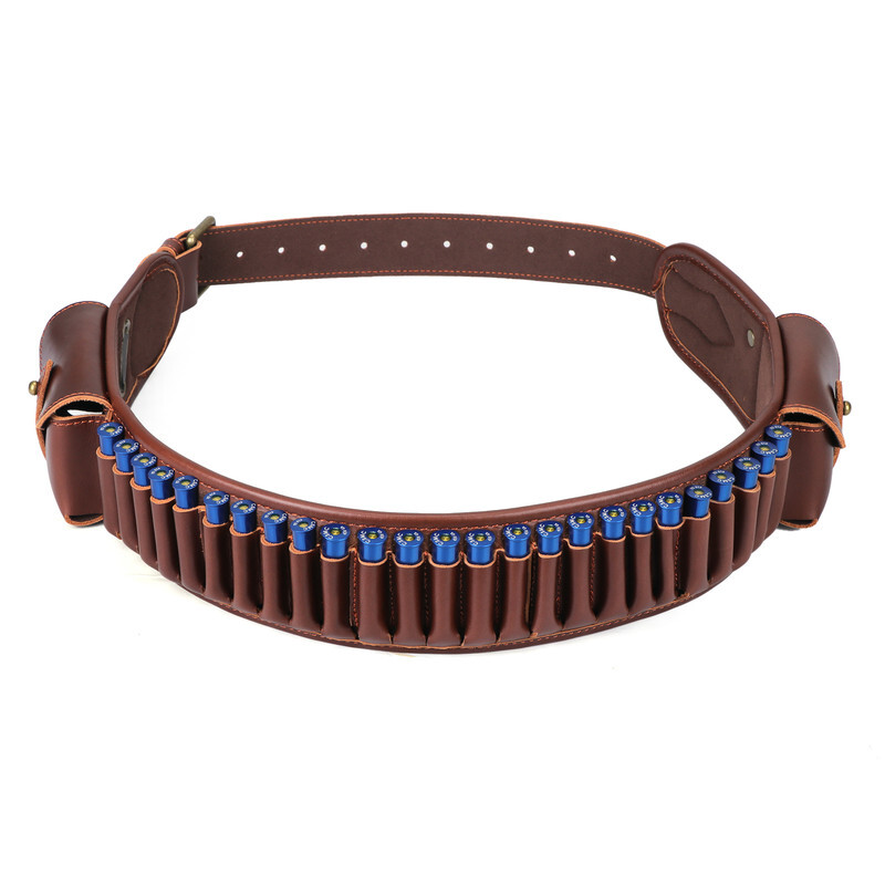 Tourbon PU Leather Bandoliers 410Bore 45Colt 308win Ammo Belt Shells ...