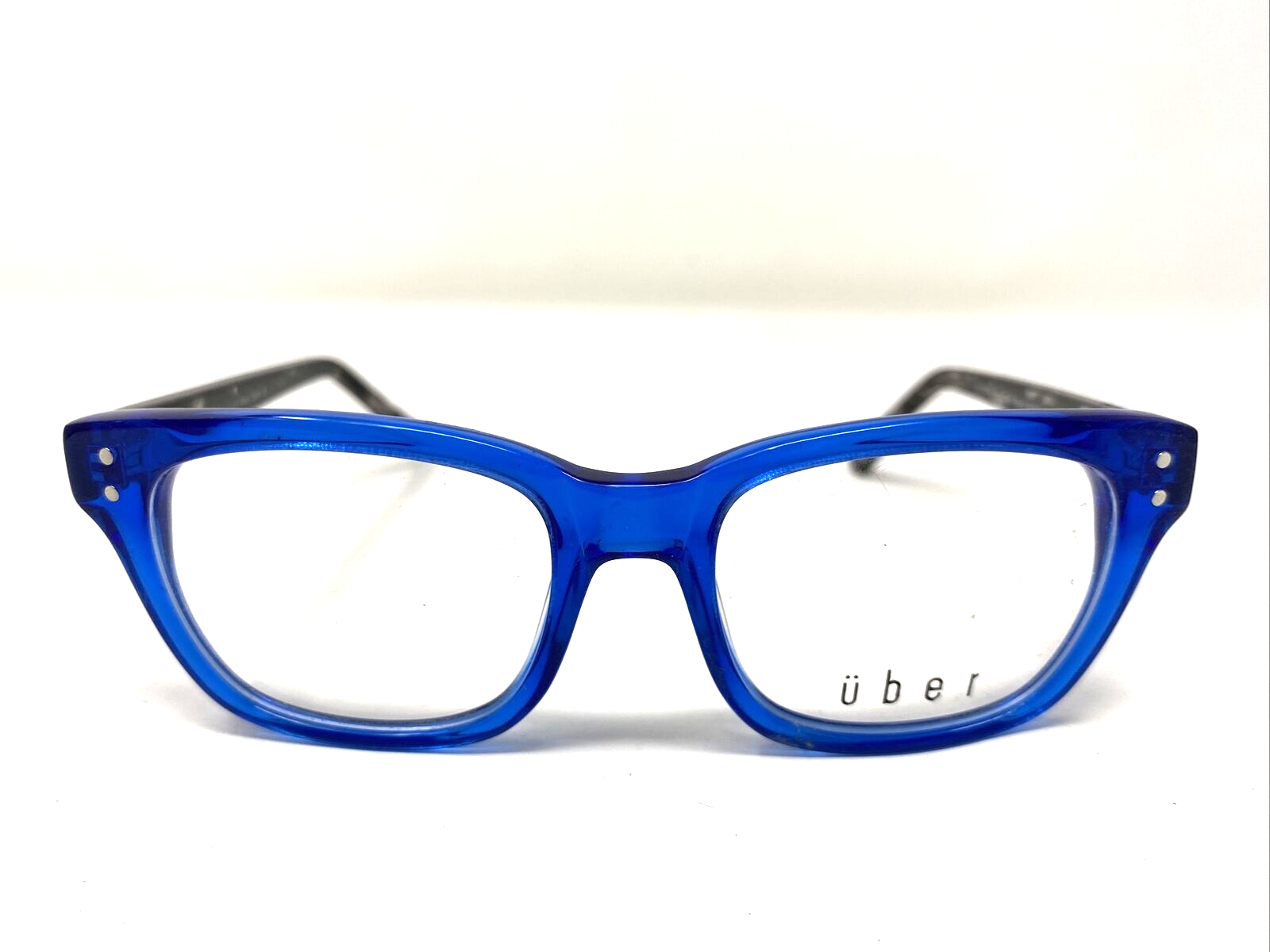 Über AUSTIAN Blue/Demi Black 46-17-130 Plastic Full Rim Eyeglasses ...