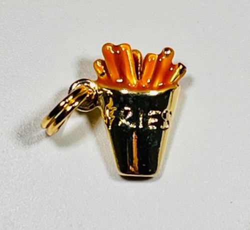 Sterling Silver 925 Enamel French Fries Food 3D Pendant Charm | eBay