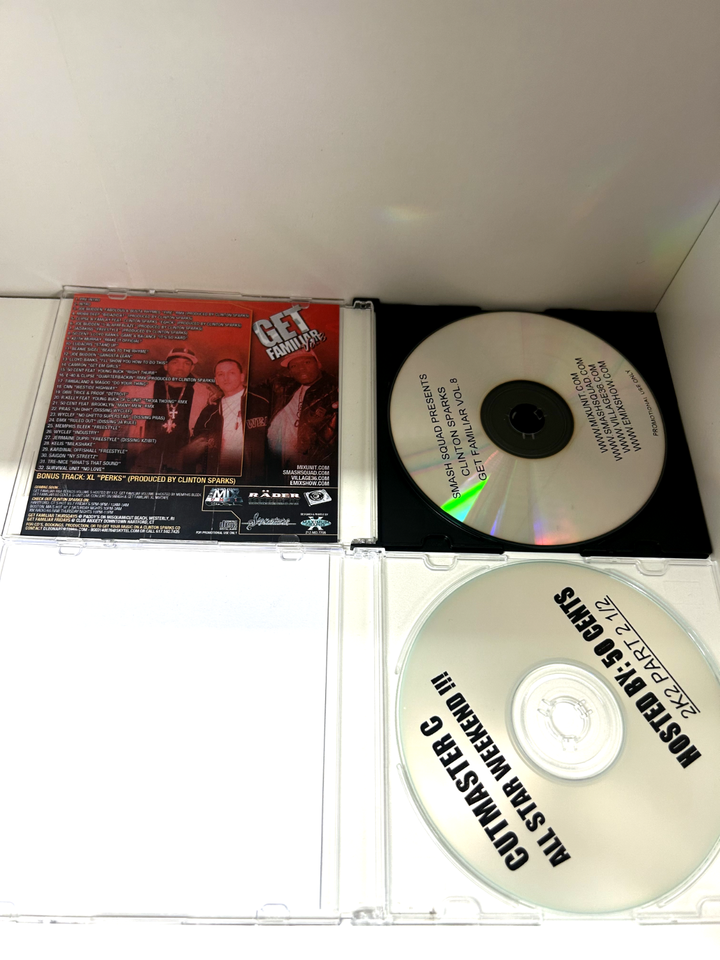 2X RARE G-UNIT 50 CENT CLINTON SPARKS CUTMASTER C MIXTAPE MIX CD NYC ...