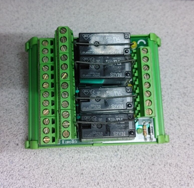EUROTEK ET-MRZ04/24DC/2SC/N COD.0185 FOUR CHANNEL RELAY BREAKOUT WOW ...
