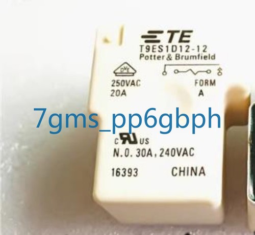 2 PCS NEW T9ES1D12-12 TE/Tyco 30A/240VAC normally open relay 12V | eBay