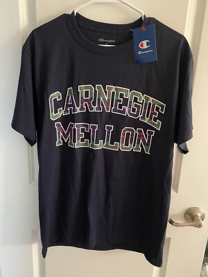Champion Carnegie Mellon NCAA Collegiate Licensed Blue Plaid T-Shirt ...